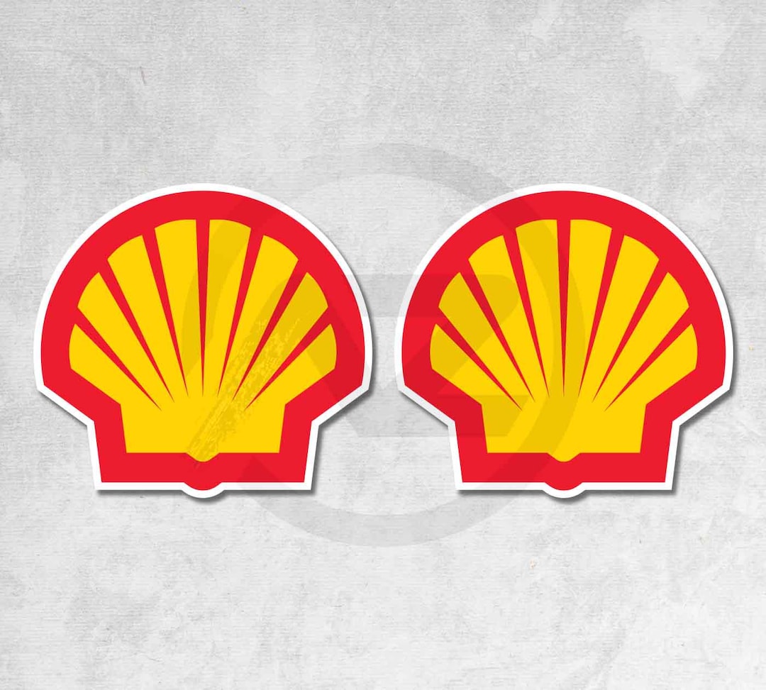 Shell Logo Stickers, Car/laptop Vinyl Decals (set of 2) - Etsy Australia