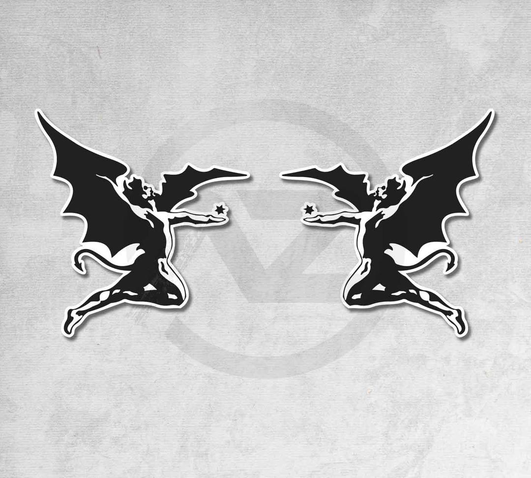 Black Sabbath Stickers, Set of 2 Stickers, Magnets, Car, Bike, Laptop ...