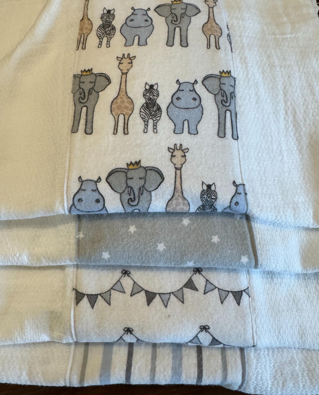 Royal Safari (set of 4 Burp Cloths) - Etsy