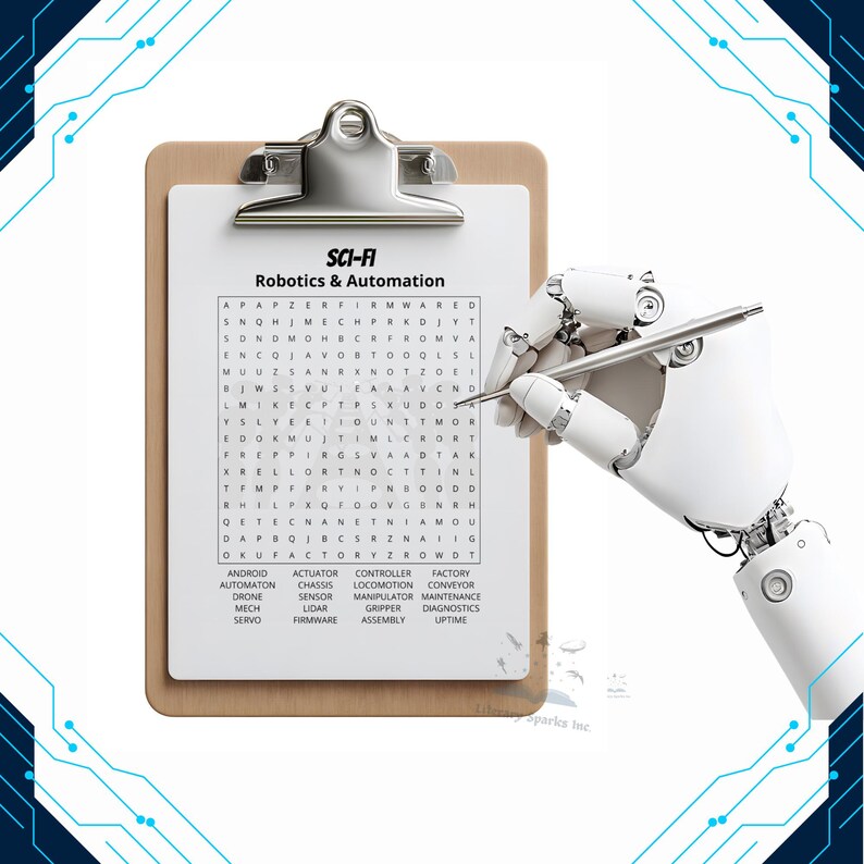 Sci-fi Word Search Puzzle Printable | Robotics and Automation | Sci-fi ...
