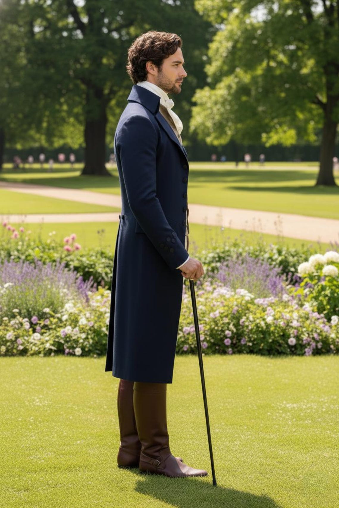 Mr. Darcy Blue Wool Tailcoat, Custom Regency Gentleman Outfit - Etsy