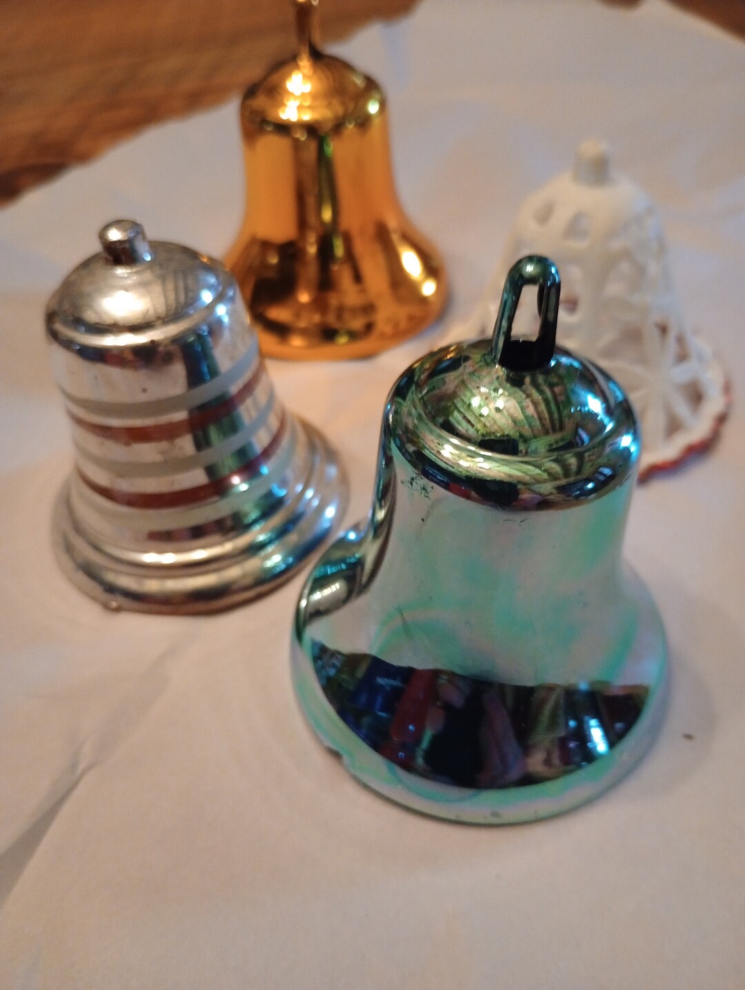 Set 4 Vintage Plastic Christmas Bells - Etsy
