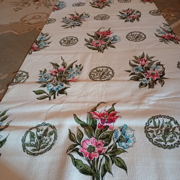Vintage Barkcloth - Etsy