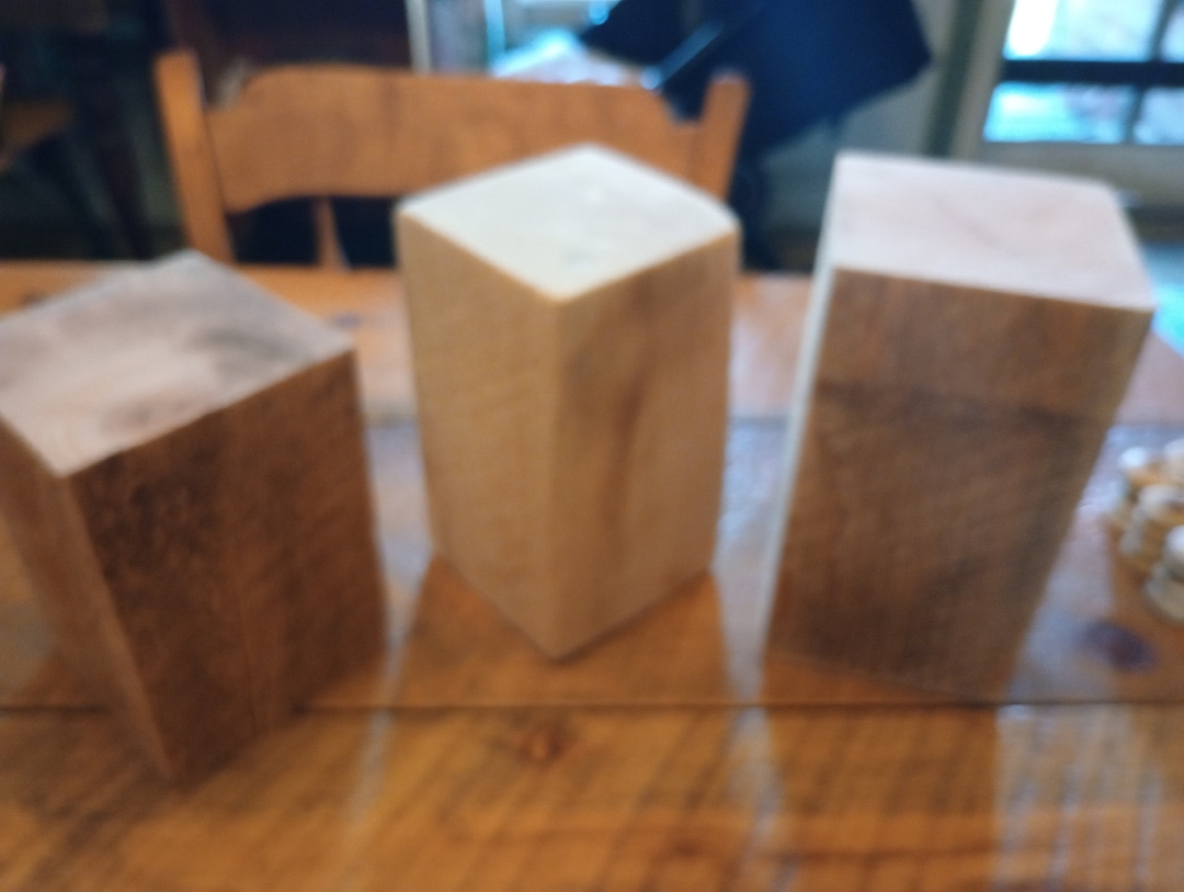 3 Four by Four Blocks of White Pine - Etsy