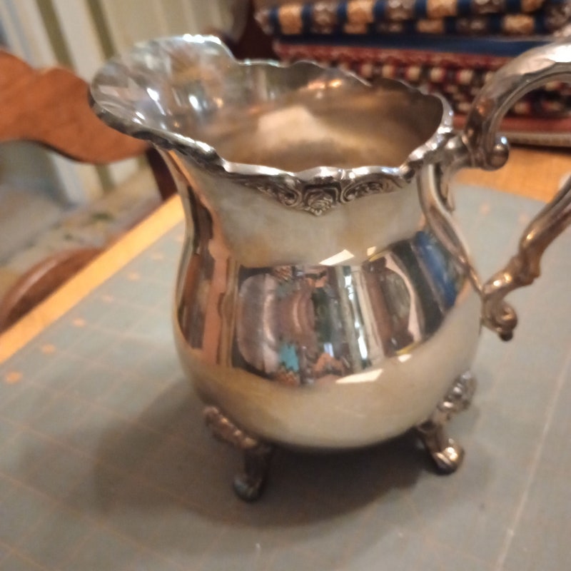 Silver Plate Pitcher - Etsy