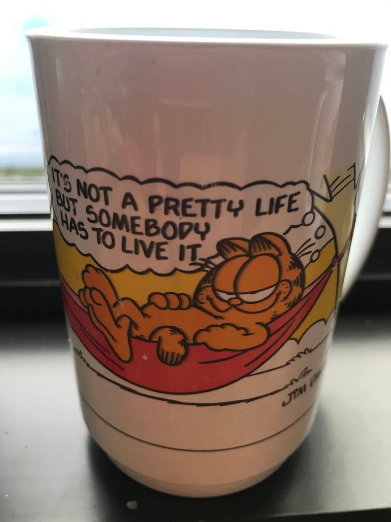 Set of Two Vintage Garfield Cups - Etsy