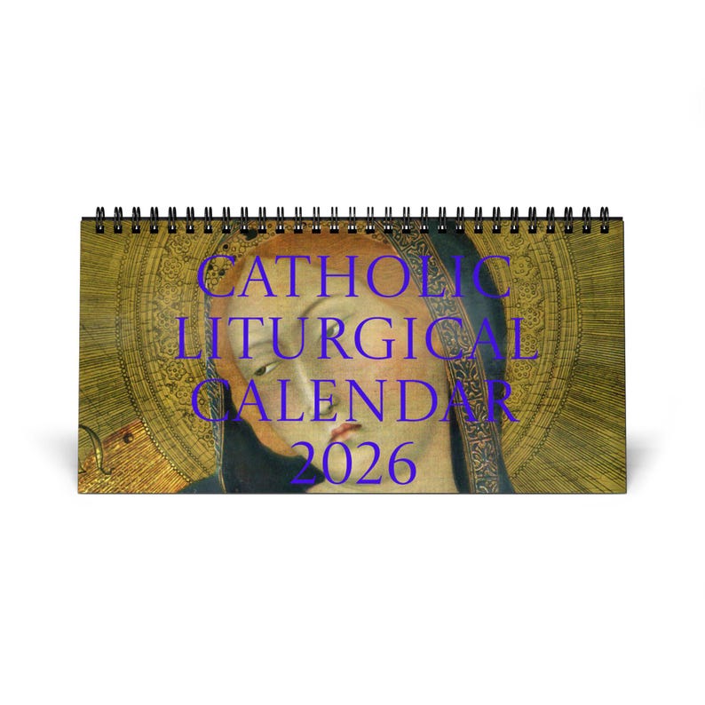 Catholic Liturgical Calendar 2026 Desktop Calendar | Feast Days, Saints ...