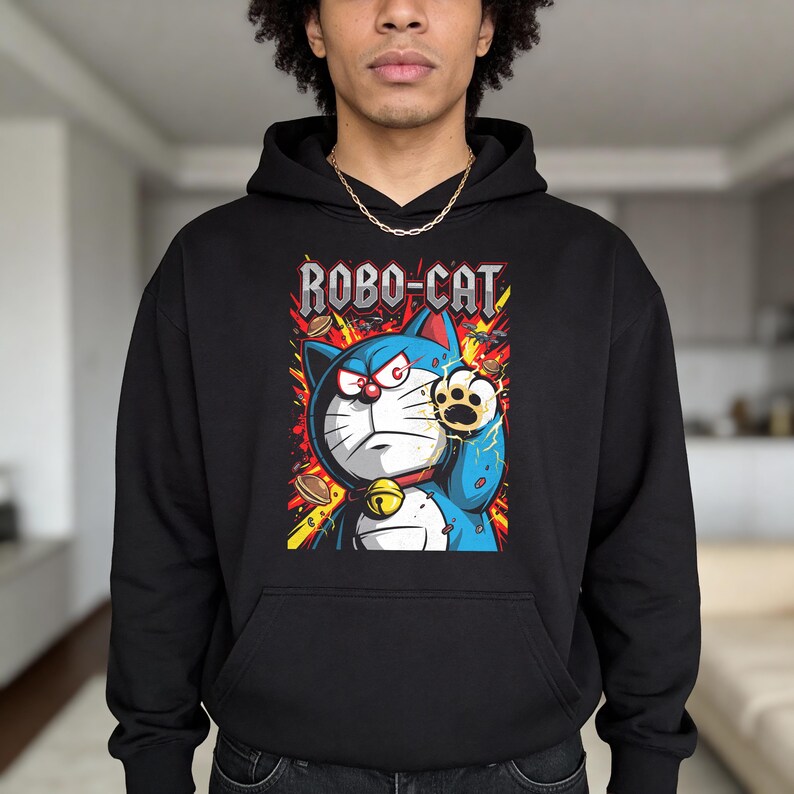 Doraemon 80s Retro Anime Tee, Robot Mecha, Japanese Pop Culture ...