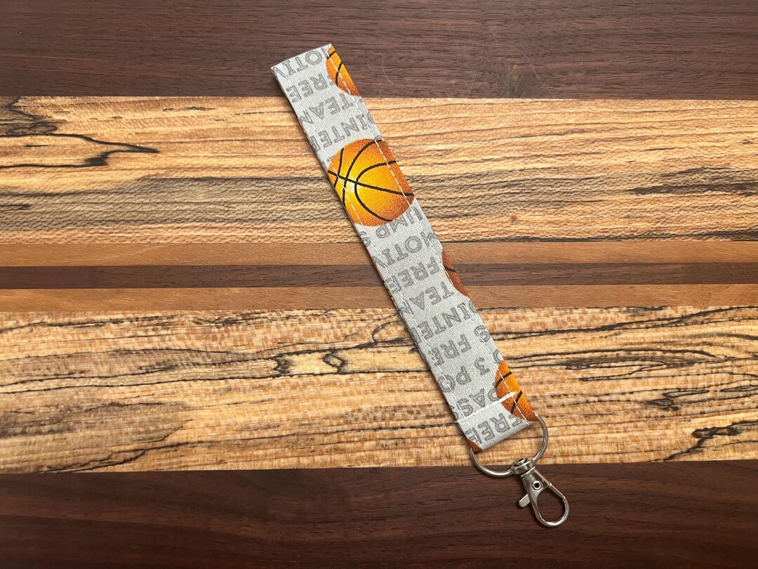 Wristlet, Key Fob, Lanyard, Basketball, Teacher’s Gift - Etsy