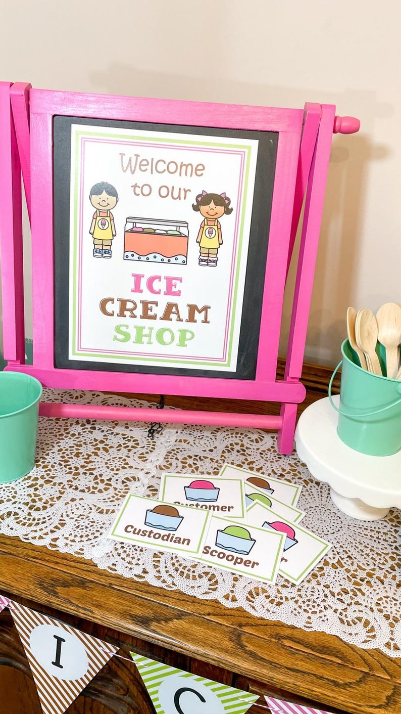 Pretend Play Printable Bundle for Preschool | School & Shop Learning ...