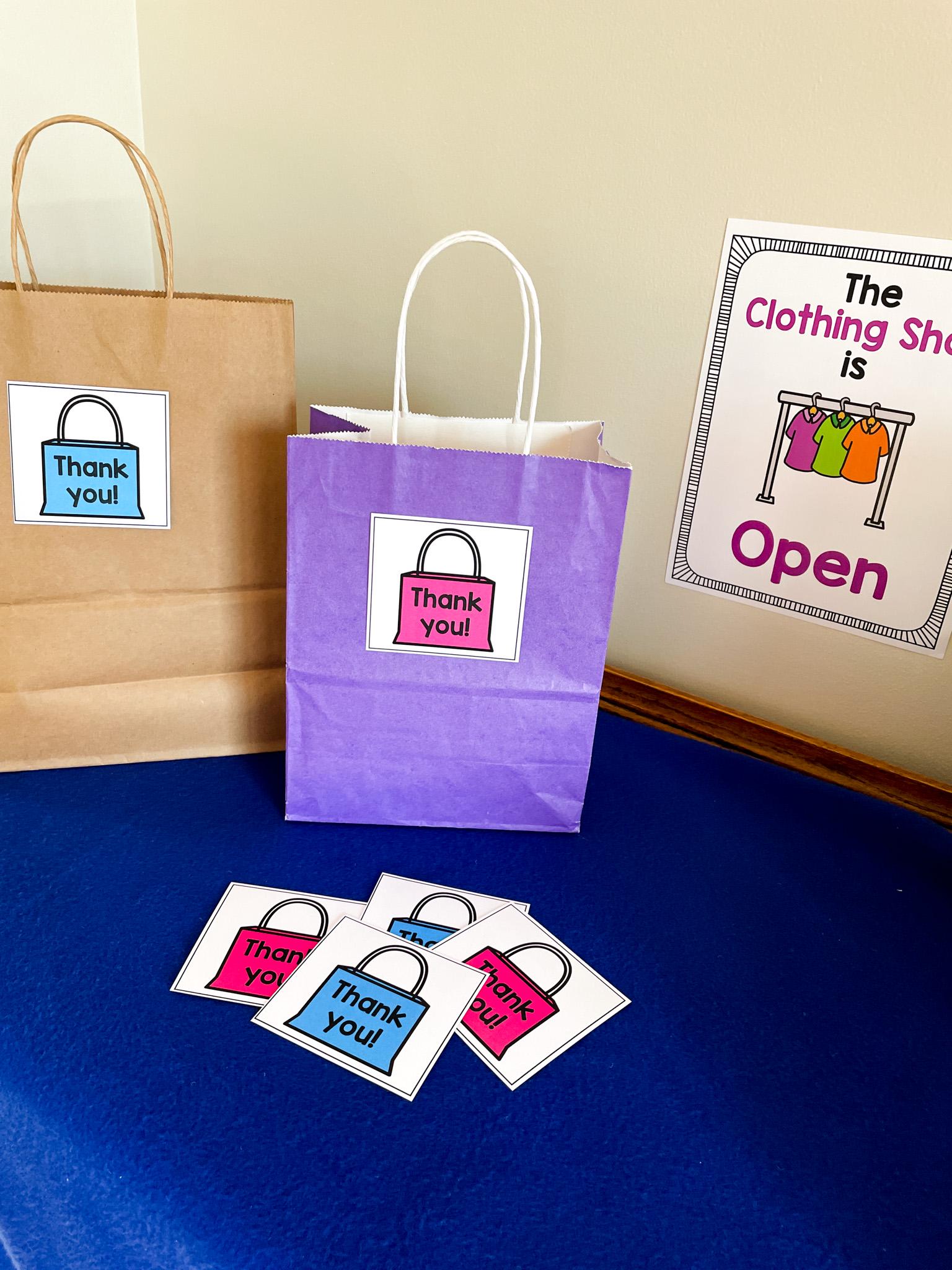 Clothing Store Pretend Play Printable: Preschool Activities (PDF) - Etsy