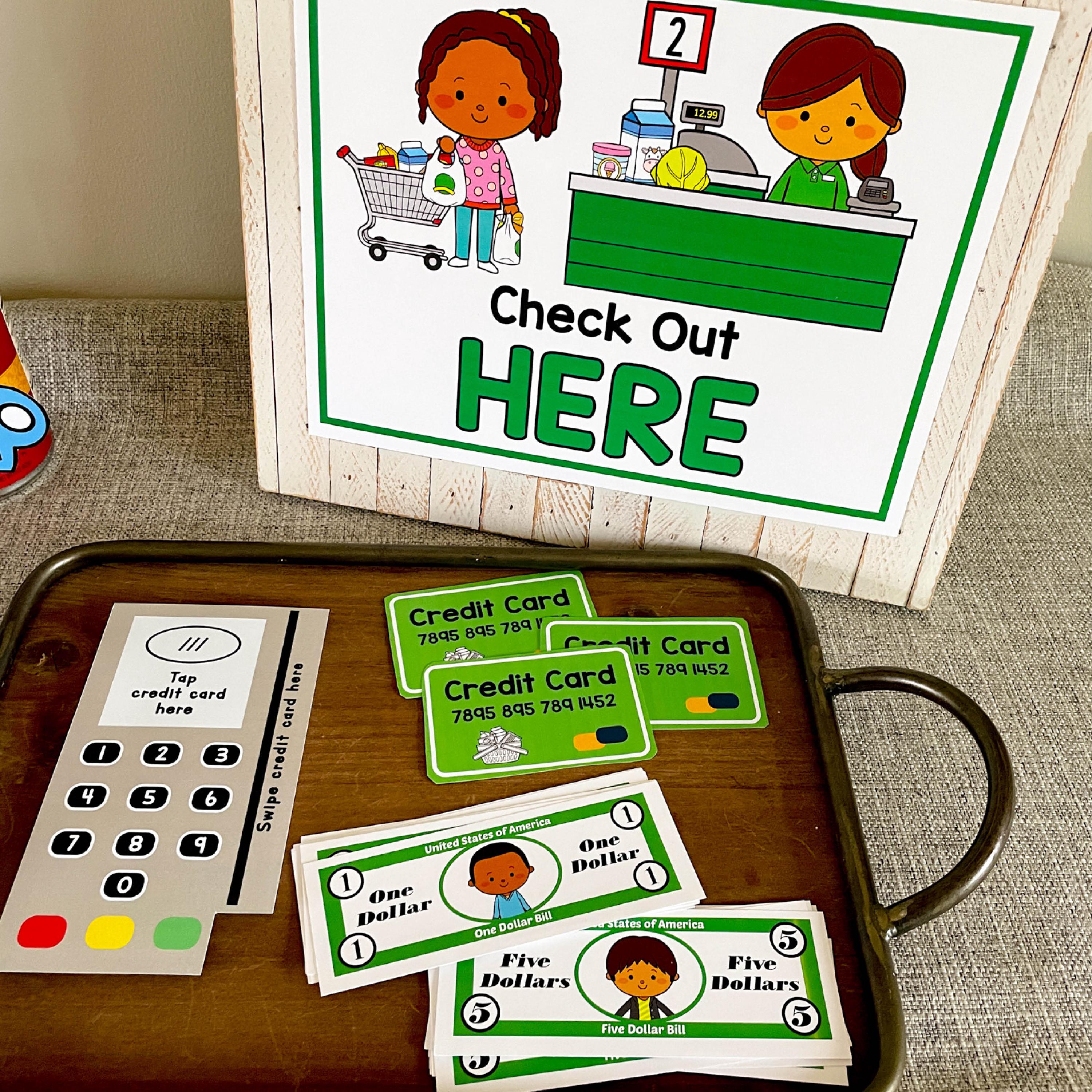 Grocery Store Pretend Dramatic Play Printables: 14-page Preschool ...