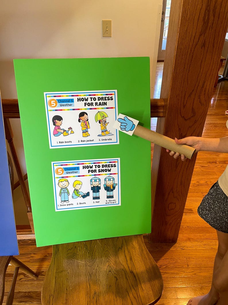 Weather Station Pretend Play Printables: Classroom Theme (PDF) - Etsy