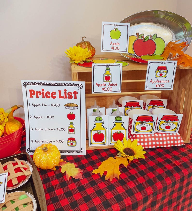 Apple Orchard Pretend Play Printables: Farm Theme Learning (PDF) - Etsy ...