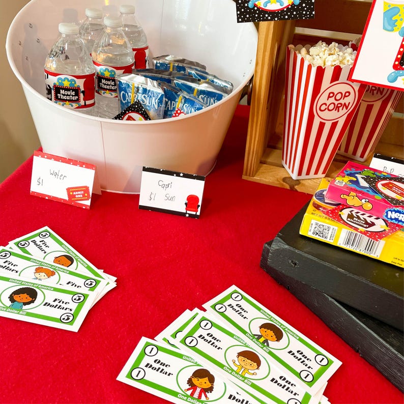 Movie Theater Pretend Play Printable: Kids Activities (PDF) - Etsy