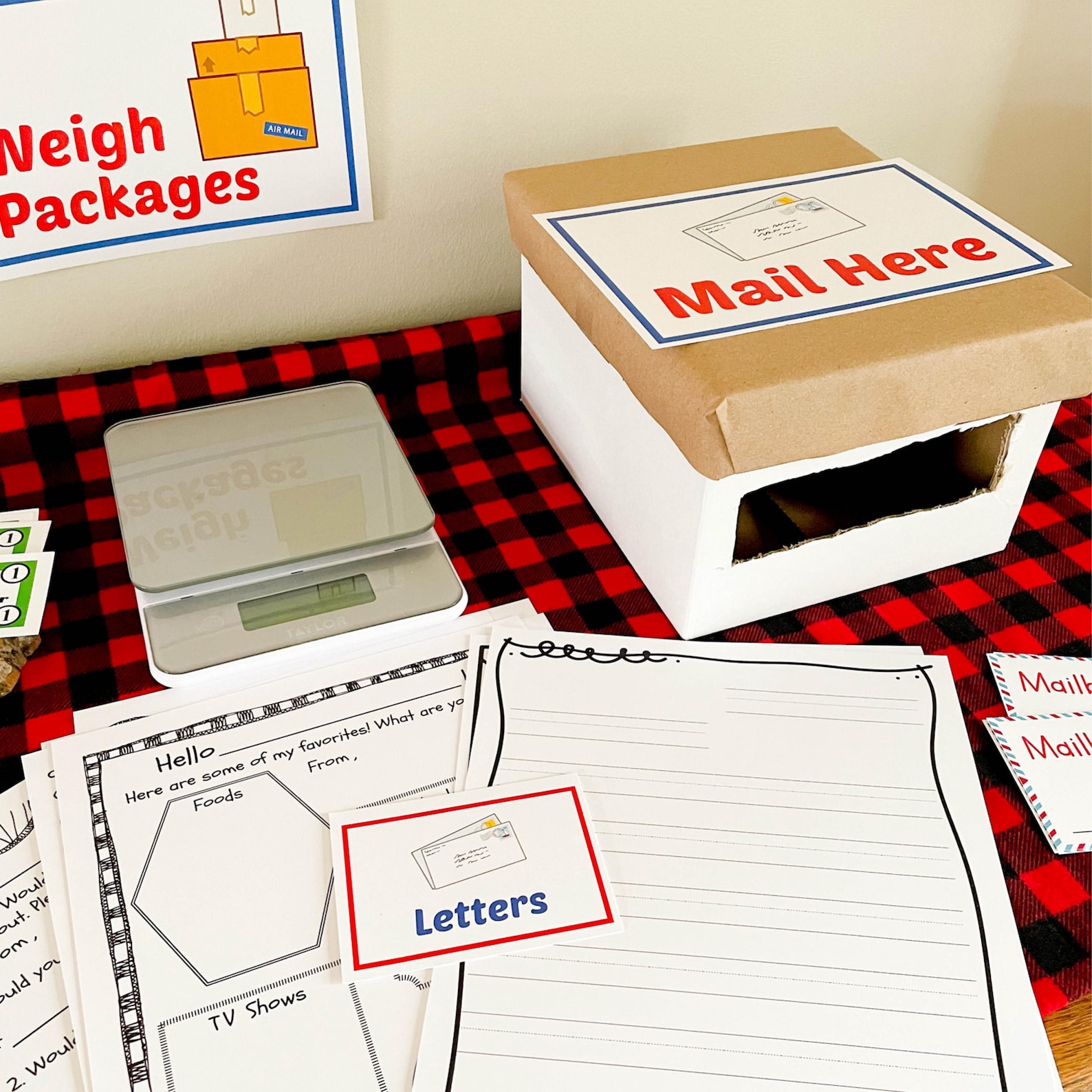 Post Office Pretend Play Printables: Kids Role Play (PDF Download) - Etsy