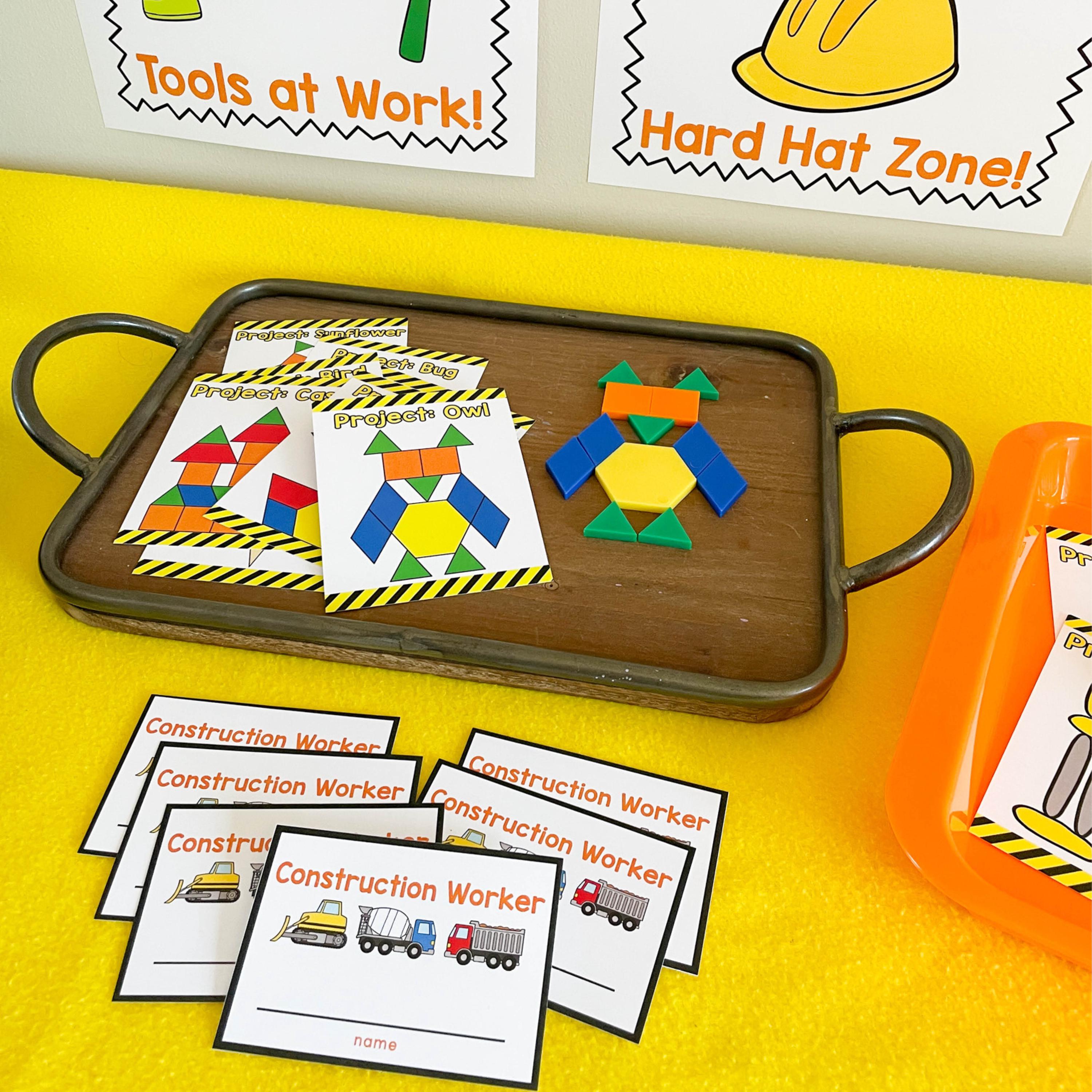 Construction Pretend Dramatic Play Printables: Toddler Preschool ...