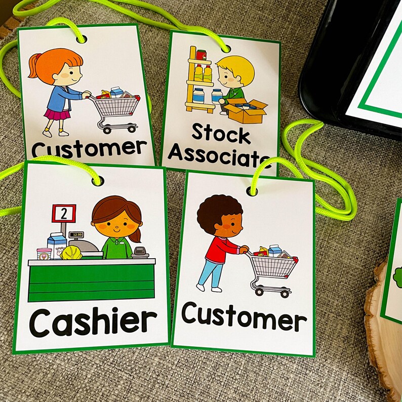 Grocery Store Pretend Dramatic Play Printables: 14-page Preschool ...