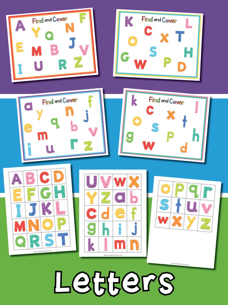 Alphabet Sensory Bin Printable: Preschool Letter Activities (instant ...