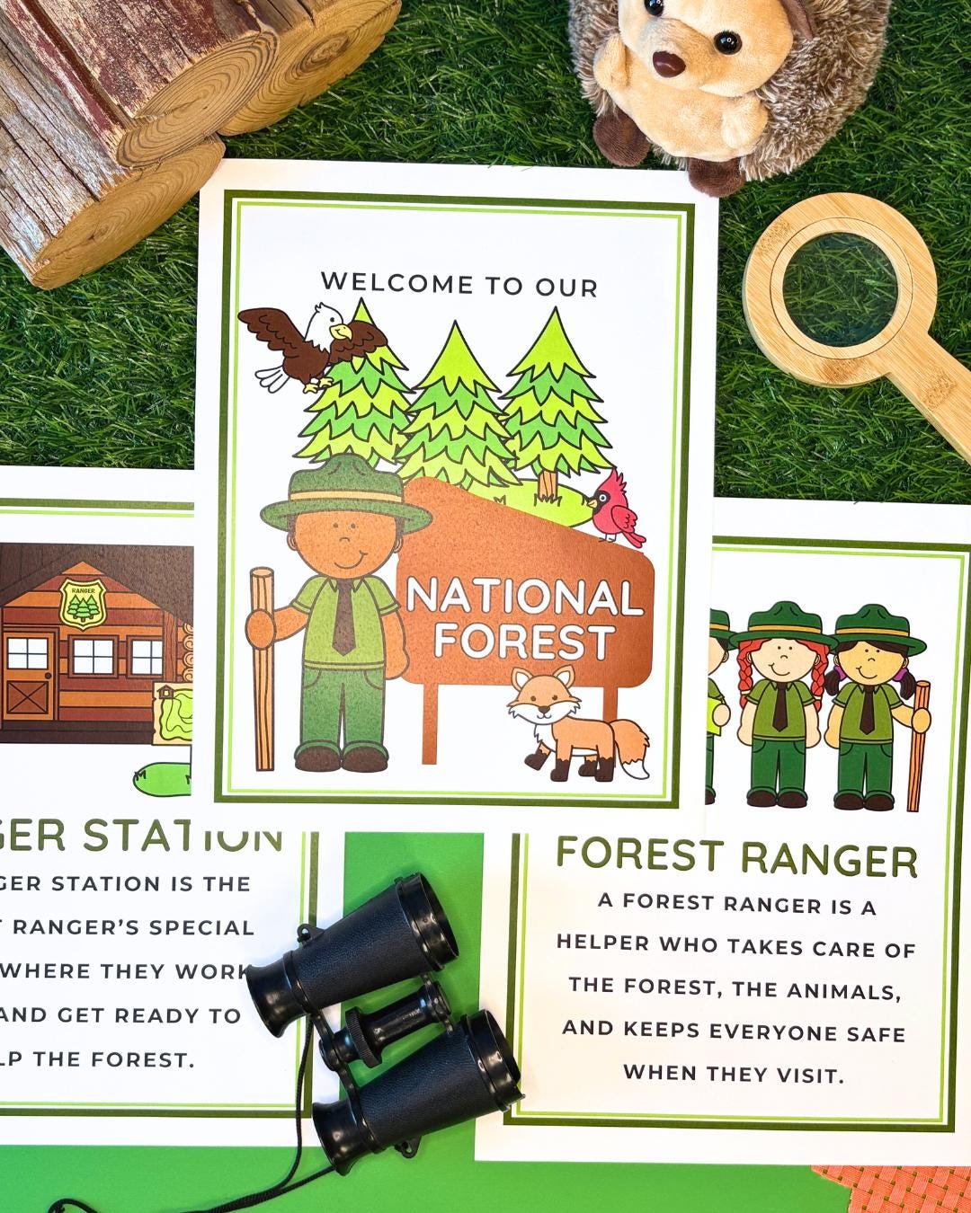 Forest Ranger Pretend Play Printables, Homeschool Activity (PDF) - Etsy