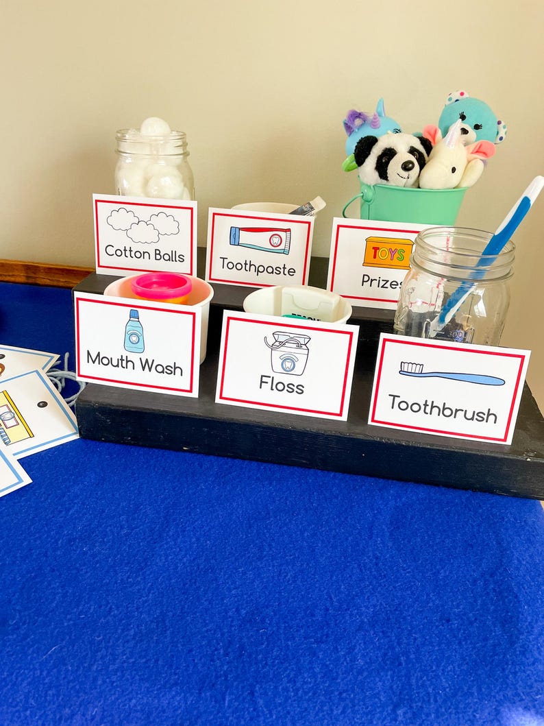 Dentist Pretend Play Printables: Kids Dramatic Play (PDF) - Etsy