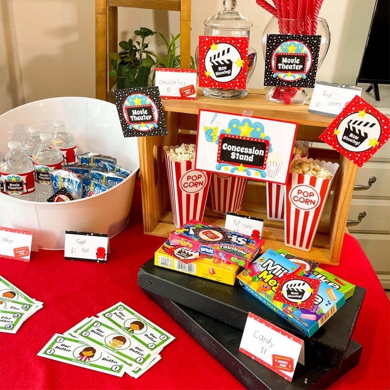 Movie Theater Pretend Play Printable: Kids Activities (PDF) - Etsy