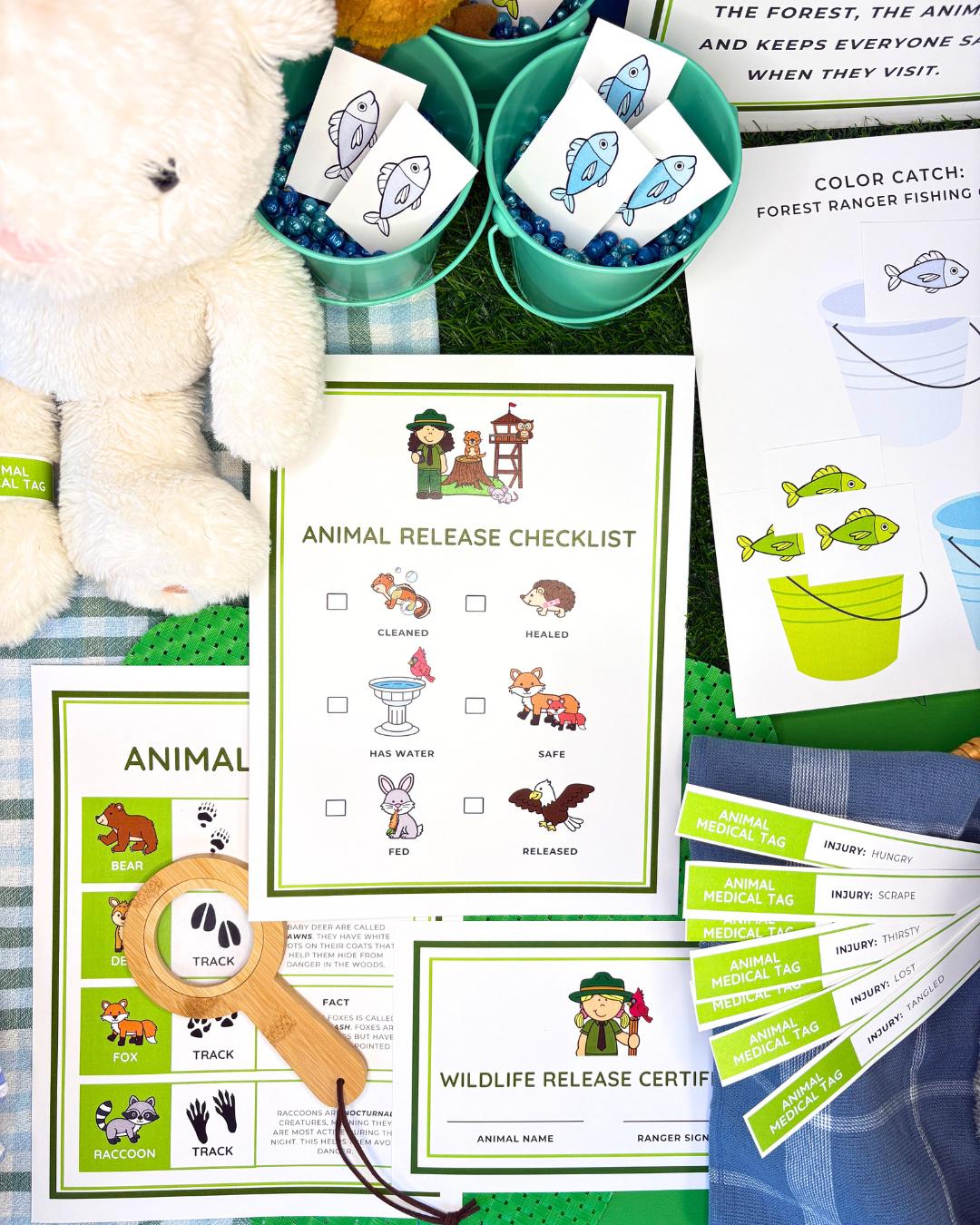 Forest Ranger Pretend Play Printables, Homeschool Activity (PDF) - Etsy