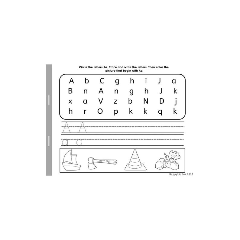 Alphabet Activities Flipbook | Find–trace–color | ABC Worksheets ...