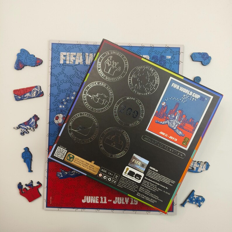 FIFA World Cup 2026 Official Dallas Skyline 200 Pcs Wooden Jigsaw ...