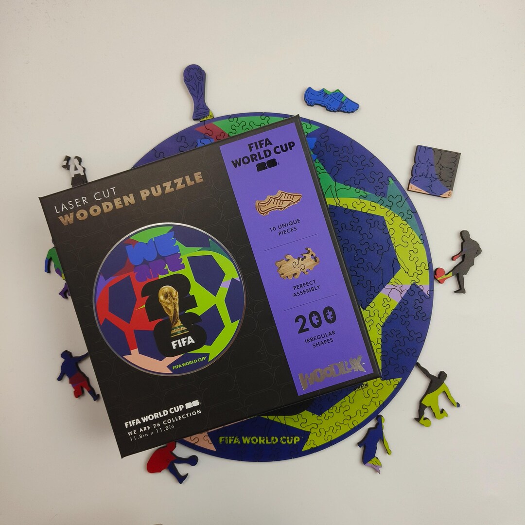 Official FIFA World Cup 26™ Multi-color Soccer Ball Puzzle - 200 Piece ...