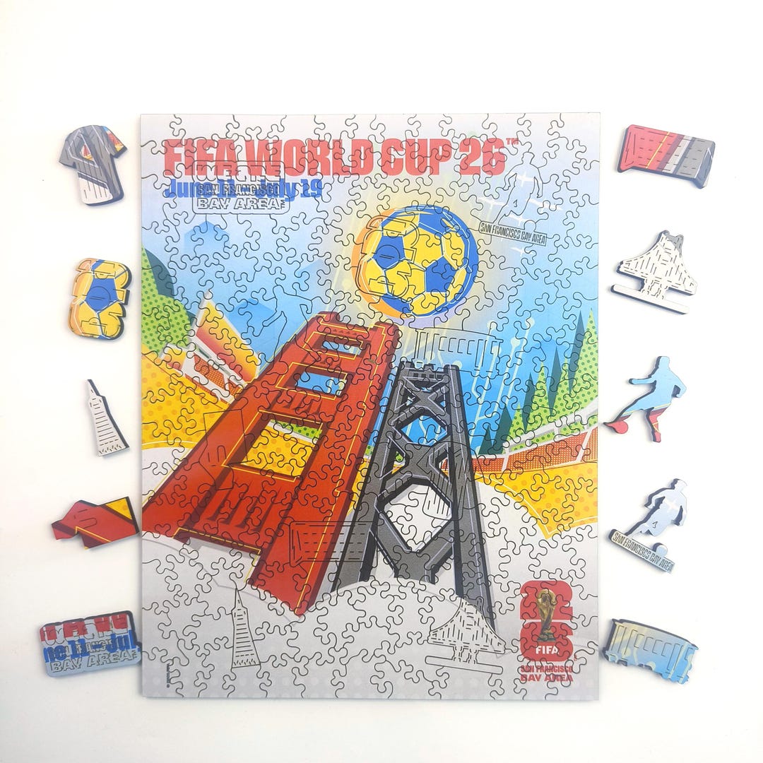 FIFA World Cup 2026 Official Wooden Puzzle | San Francisco Souvenir ...
