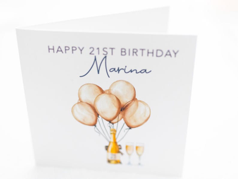 Age Six Ballerina, Personalized Ballerina Birthday Card, Watercolor ...