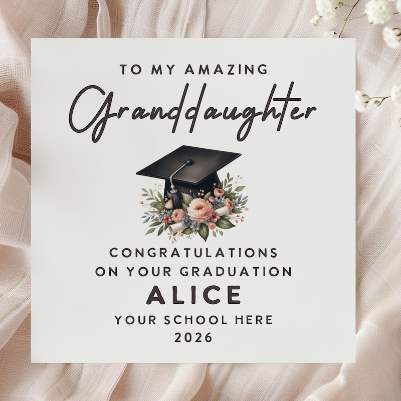 Granddaughter College Graduation Cards - Etsy
