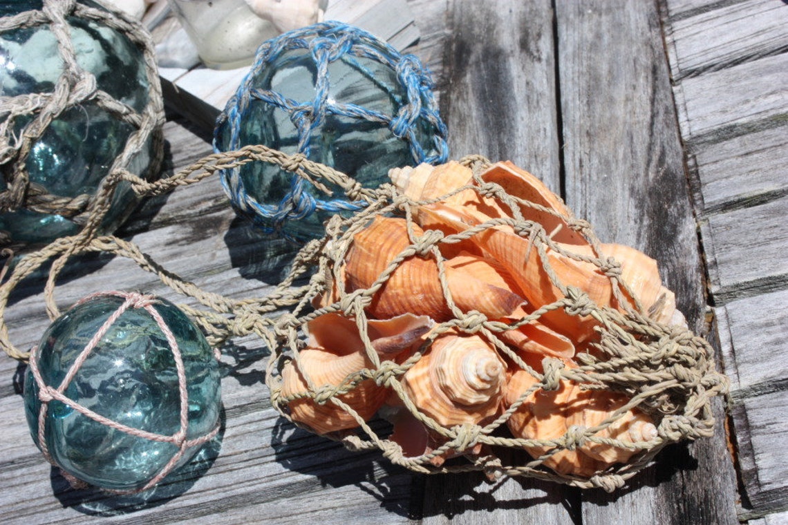 Seashell in Coastal Net Bag - Coastal Living - Etsy