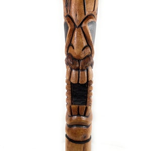 Pohaku Tiki Statue 60 Inch Deep Carving - Burnt Finish Outdoor Tiki | # ...