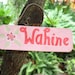 Wahine Sign 14" Decorative Sign - Pink | #ort1707535 - Etsy