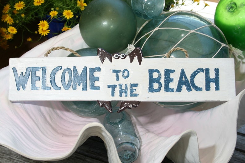 Welcome to the Beach Sign 14" - Beach Decor | #ort1706535 - Etsy