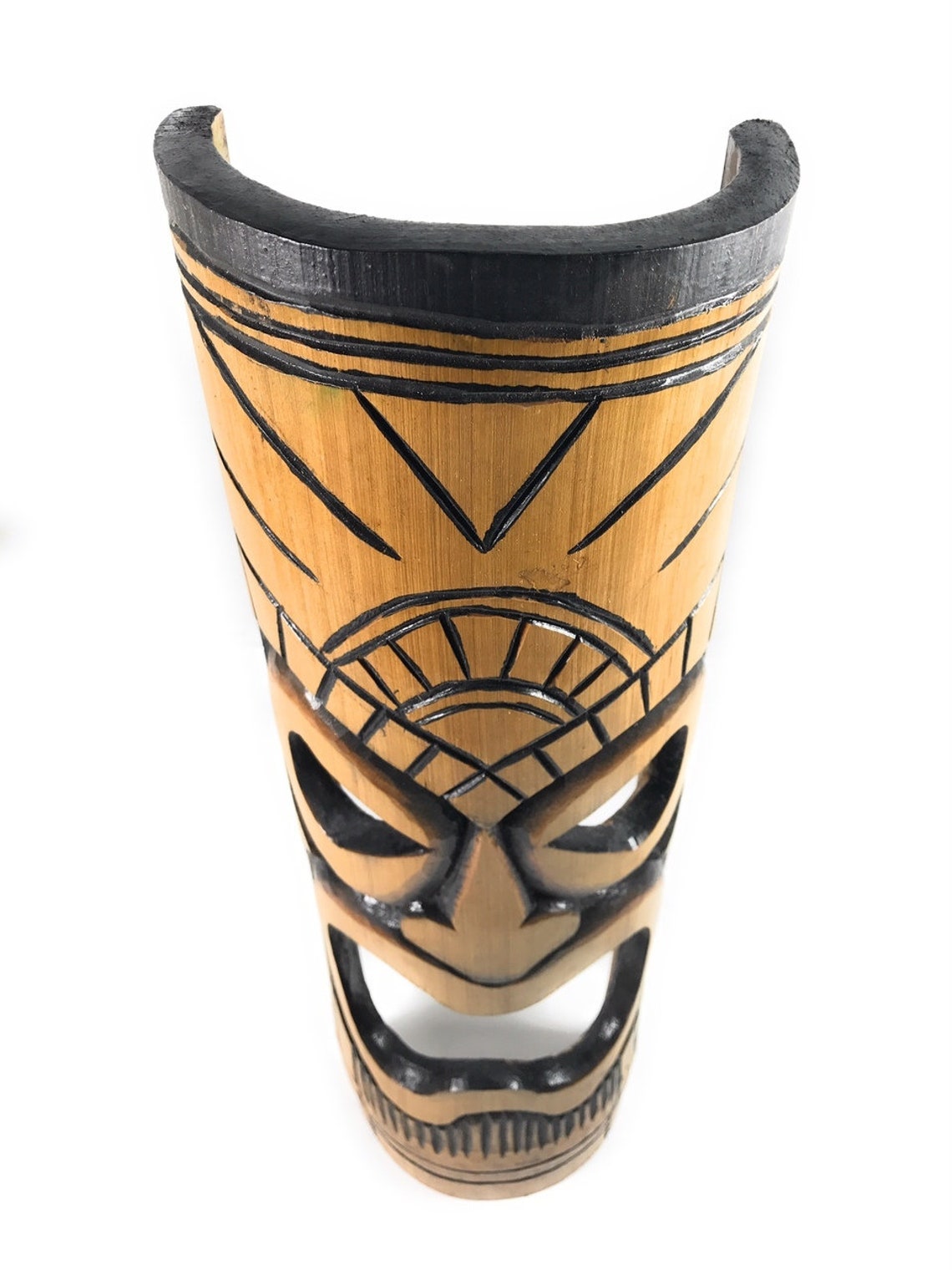 Warrior Chief Bamboo Tiki Mask 20 dpt509750 | Etsy