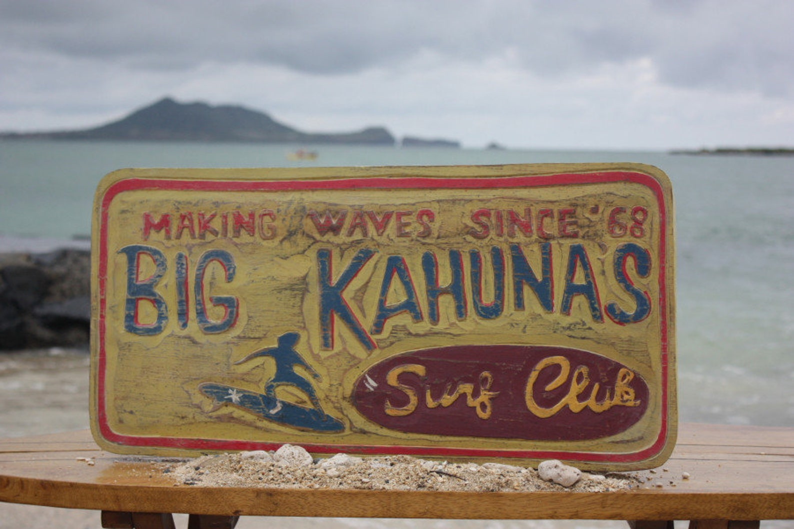 Big Kahunas Surf Club Surf Sign 24 Inch | #bds1209960 - Etsy