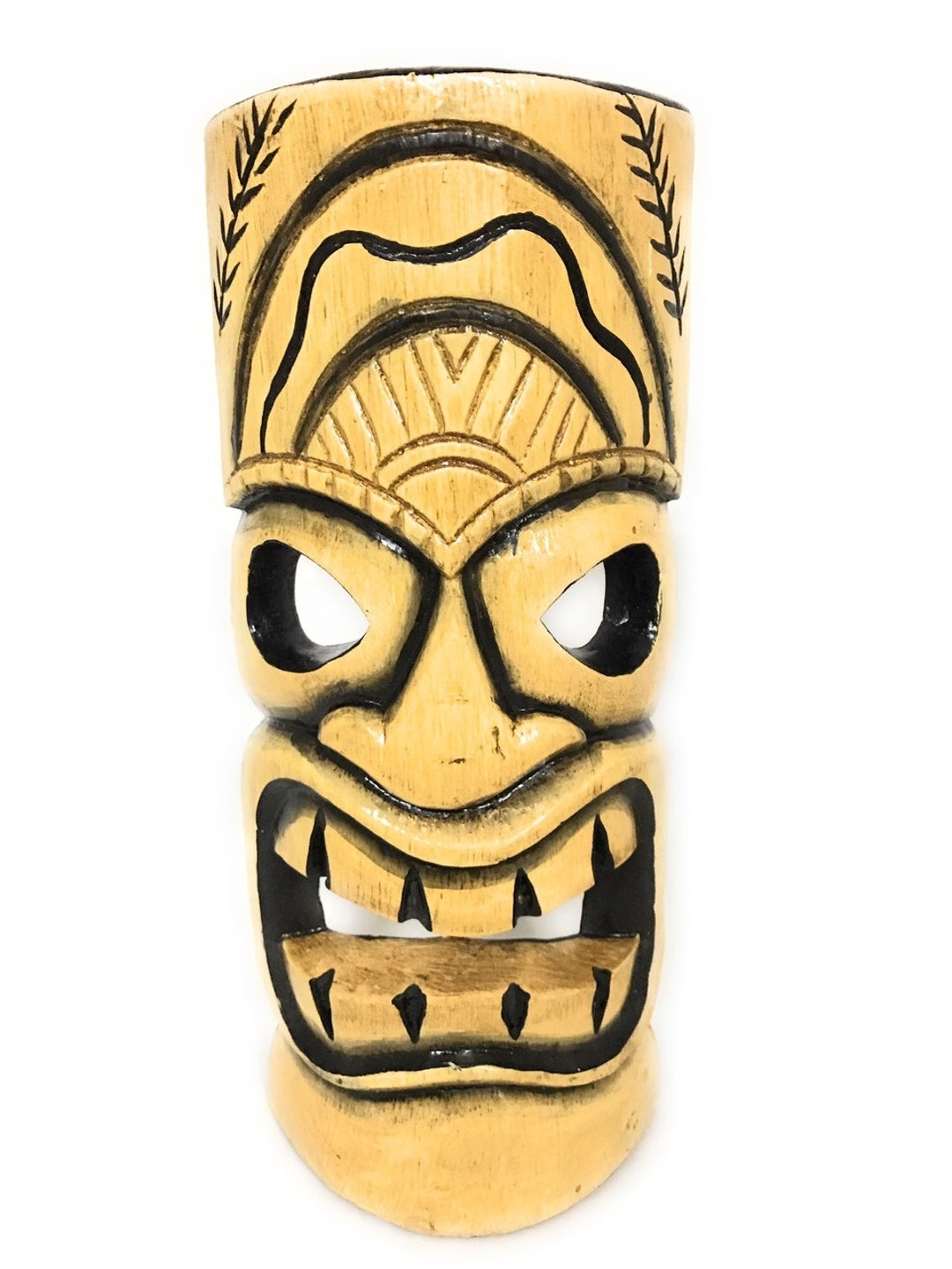 Laughing Tiki Mask 12" - Hawaii Pop Art Culture - Island Decor | # ...
