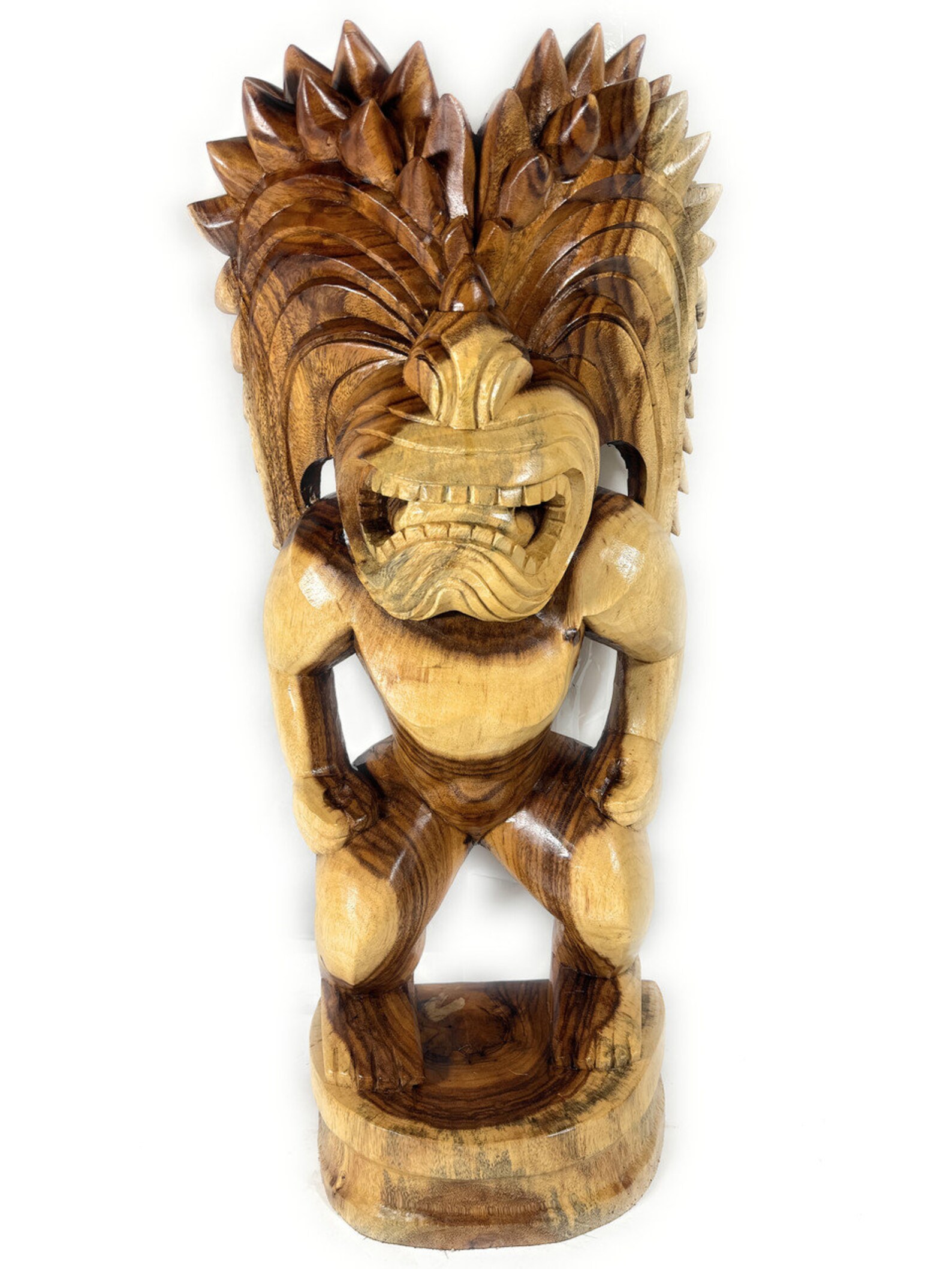 Premium Traditional Ku Tiki 33 Inch - Hawaii Museum Replica - Hawaii ...