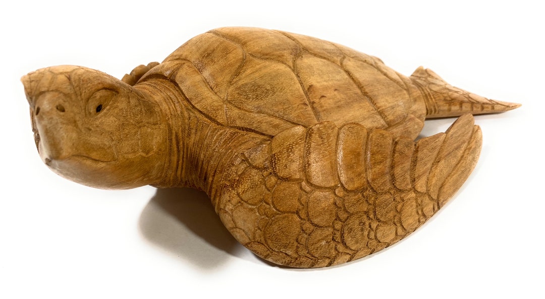 Carved Hawaiian Turtle "honu" 15" Natural - Etsy