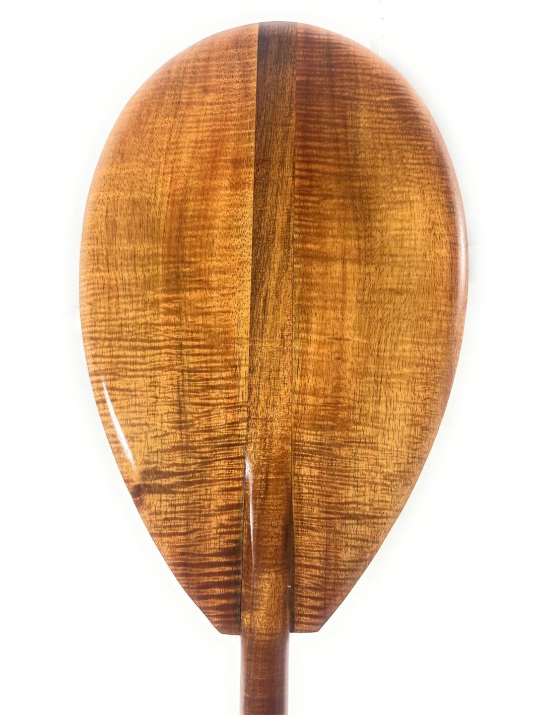 High End Tiger Curls Koa Outrigger Paddle 50 Inch T-handle - Made in ...