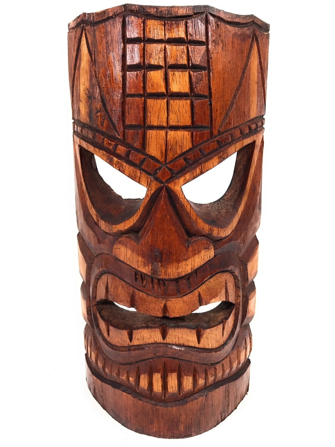 Love Tiki Mask 12" - Antique Finish - Tropical Decor | #dpt501630 - Etsy