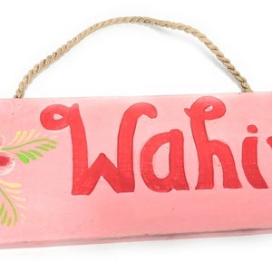 Wahine Sign 14" Decorative Sign - Pink | #ort1707535 - Etsy