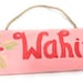 Wahine Sign 14" Decorative Sign - Pink | #ort1707535 - Etsy