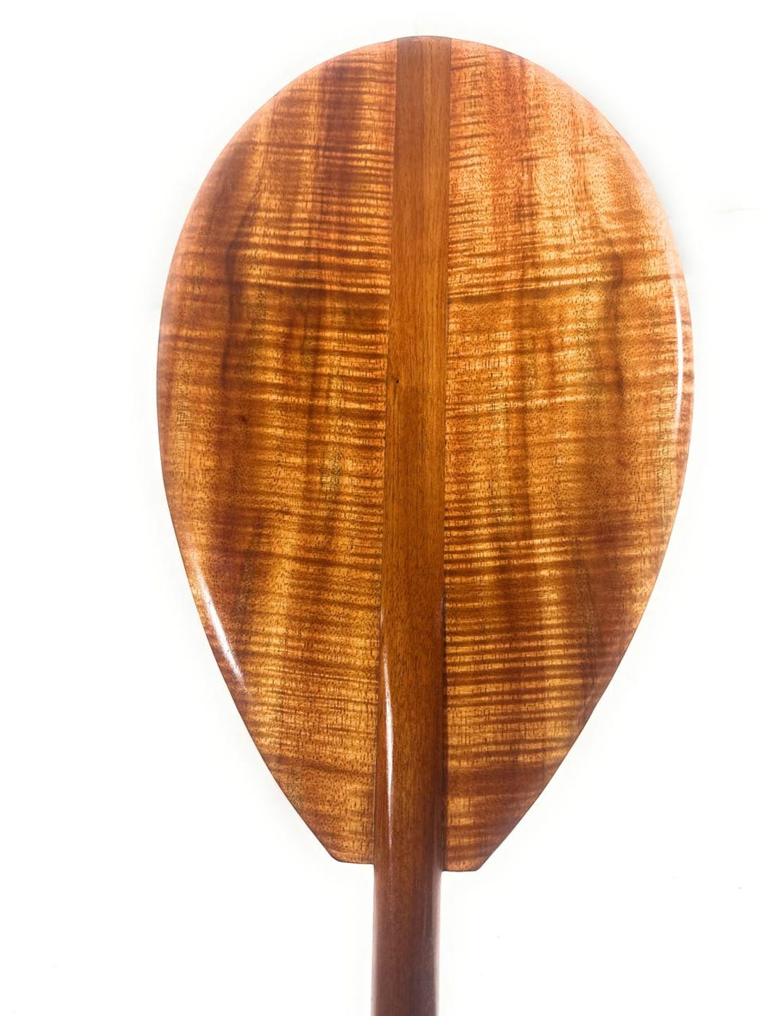 Exquisite Tiger Curls Koa Outrigger Paddle 50 Inch T-handle - Made in ...