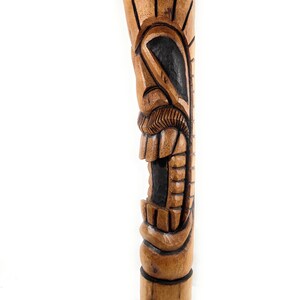Pohaku Tiki Statue 60 Inch Deep Carving - Burnt Finish Outdoor Tiki | # ...