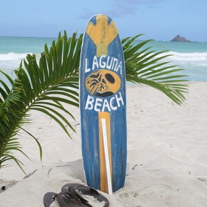 Laguna Beach Surf Sign 40" W/ Fin - Surfing Decor Accents | # ...