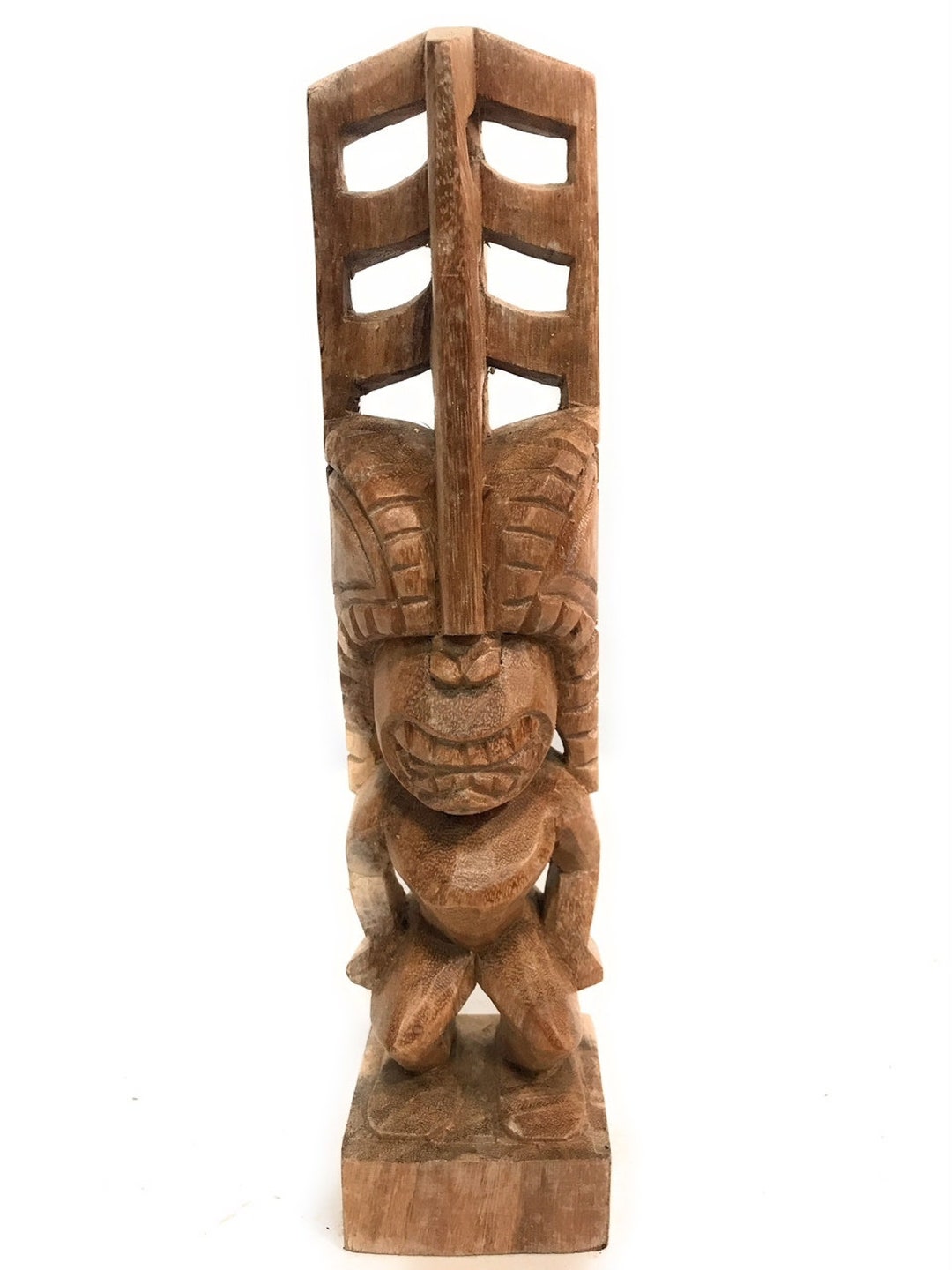 Tiki Akua 12" - Hawaii Museum Replica Natural - Hawaii Heritage | # ...